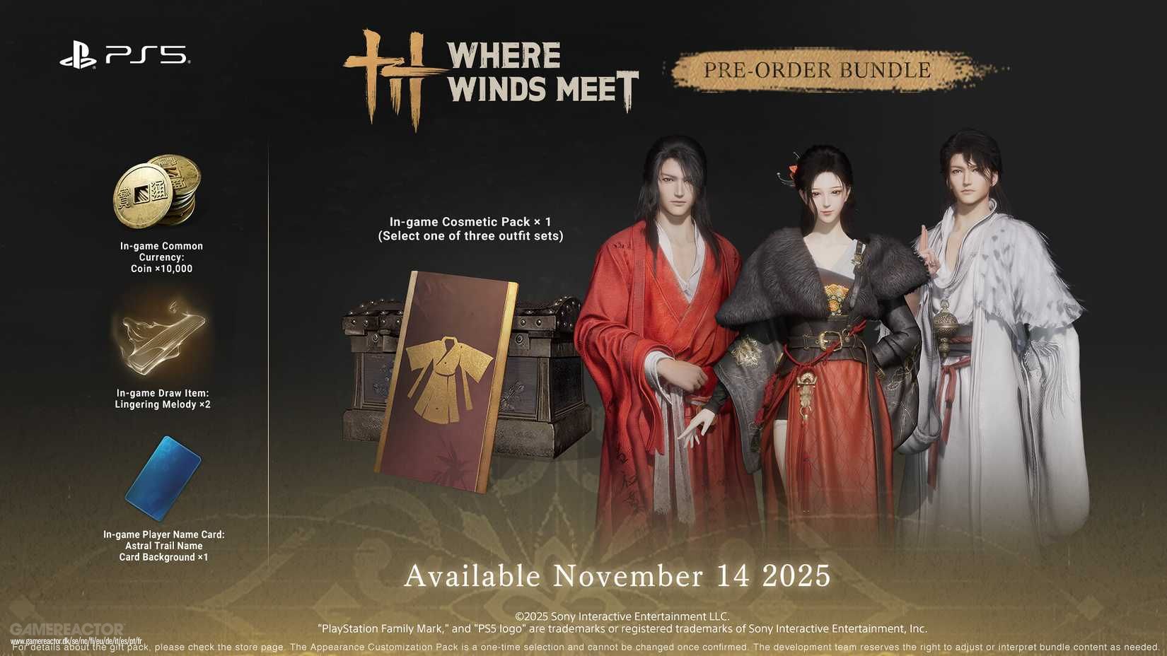 Where Winds Meet 將於 11 月 14 日在 PC 和 PS5 上推出