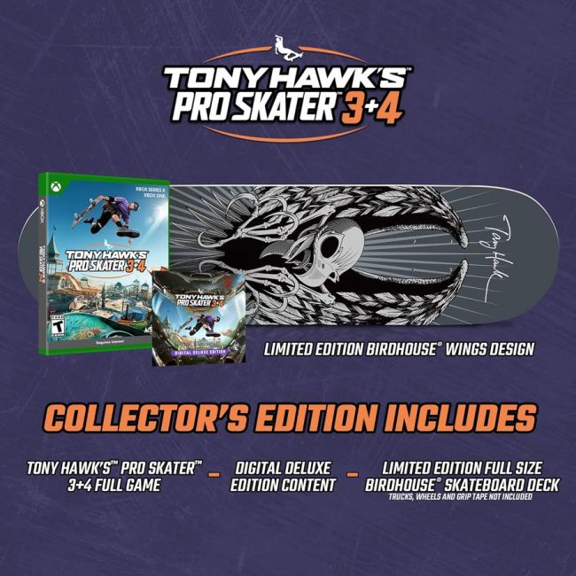 Tony Hawk's Pro Skater 3 + 4 ：典藏版包括一個實際的滑板板面