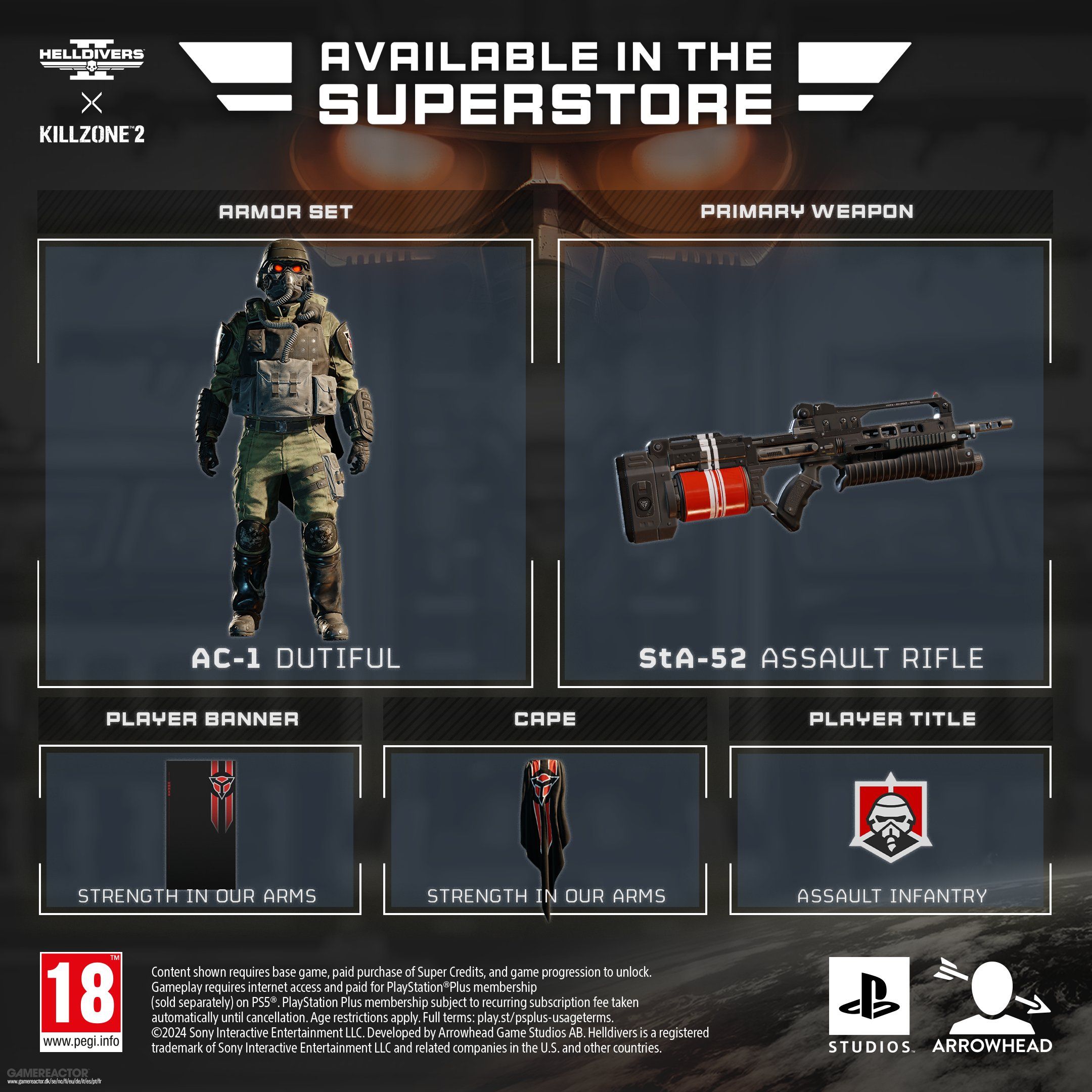 Helldivers II 讓你現在打扮成《殺戮地帶》中的 Helghast 來管理民主