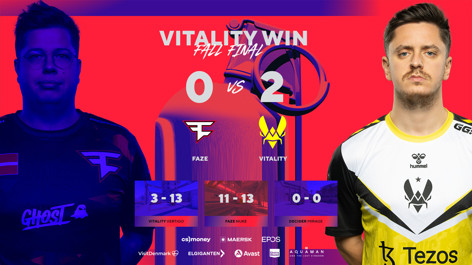 Team Vitality 是 2023 BLAST Premier： Fall Final 冠軍 - Counter-Strike 2 ...