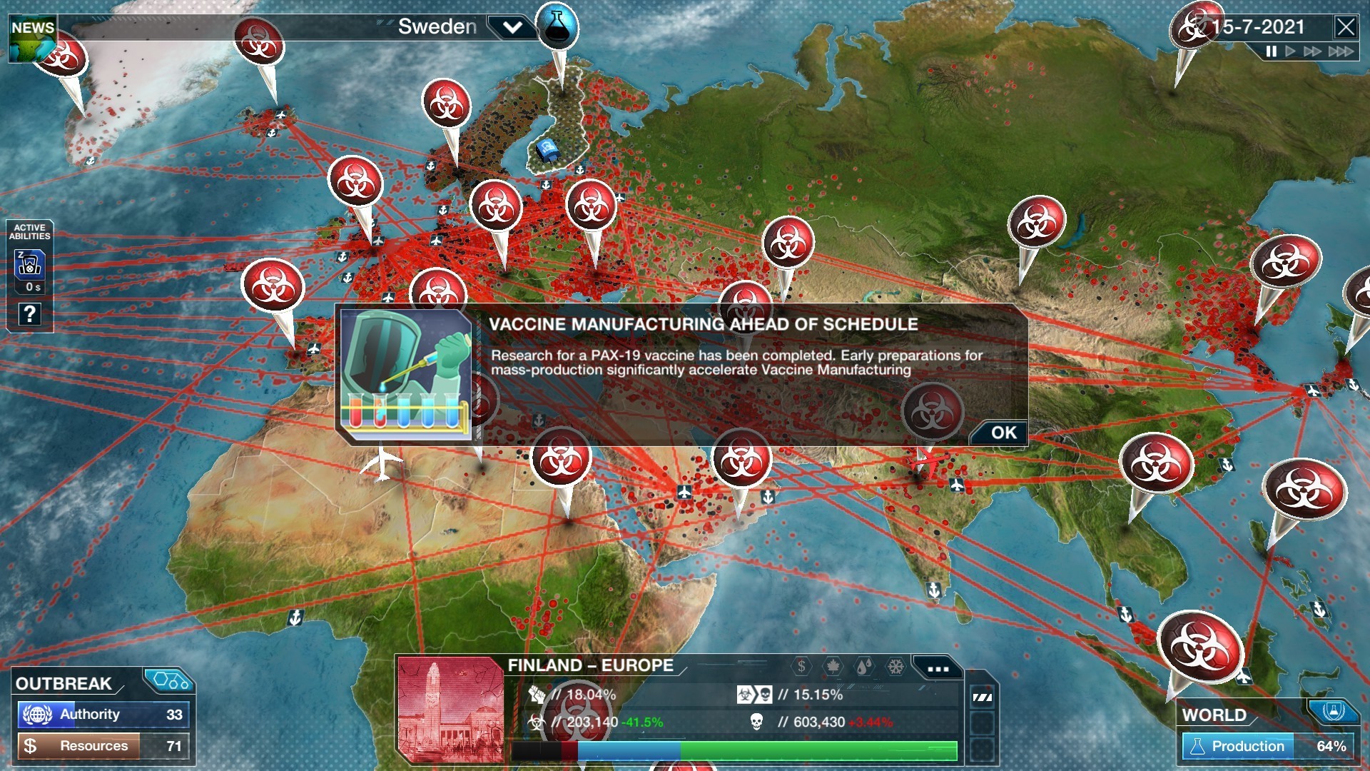 《瘟疫公司》最新DLC「解藥風雲」已經免費推出 - Plague Inc: Evolved - Gamereactor