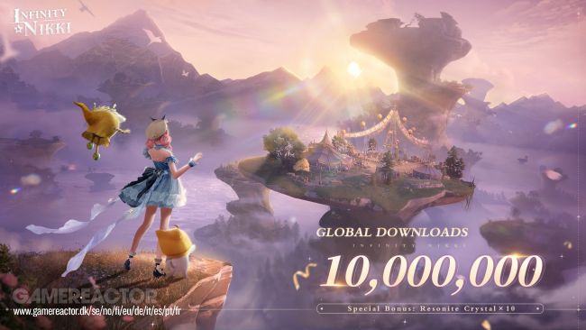 Infinity Nikki 在 4 天內達到 1000 萬次下載量