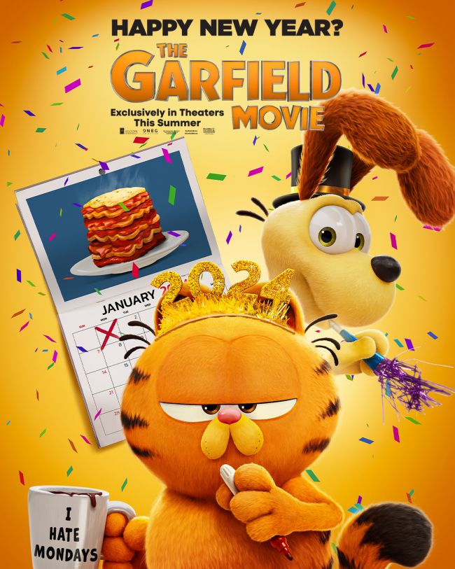The Garfield Movie 以全新海報敲響新年之聲 - 新浪香港