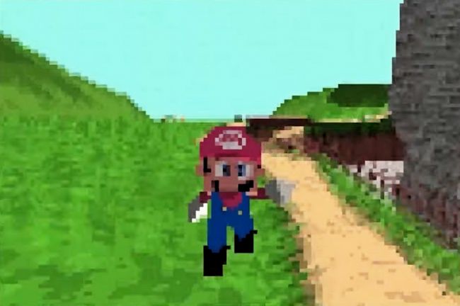 查看在 Game Boy Advance 上運行的 Super Mario 64