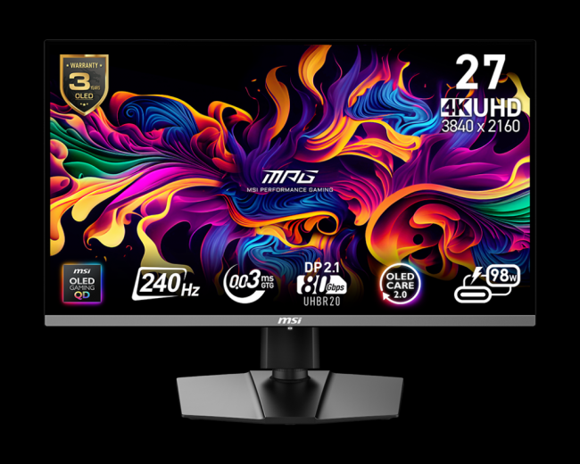 華碩、三星和微星憑藉全球首款 4K OLED 240Hz 27 英寸顯示器在 CES 上躍升 - - Gamereactor
