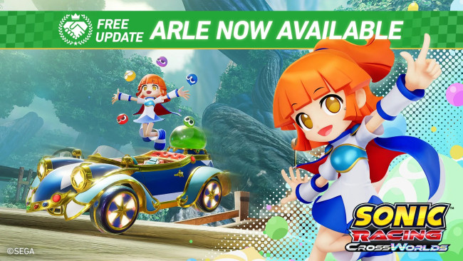 Sonic Racing: Crossworlds 獲得一位 Puyo 老牌司機