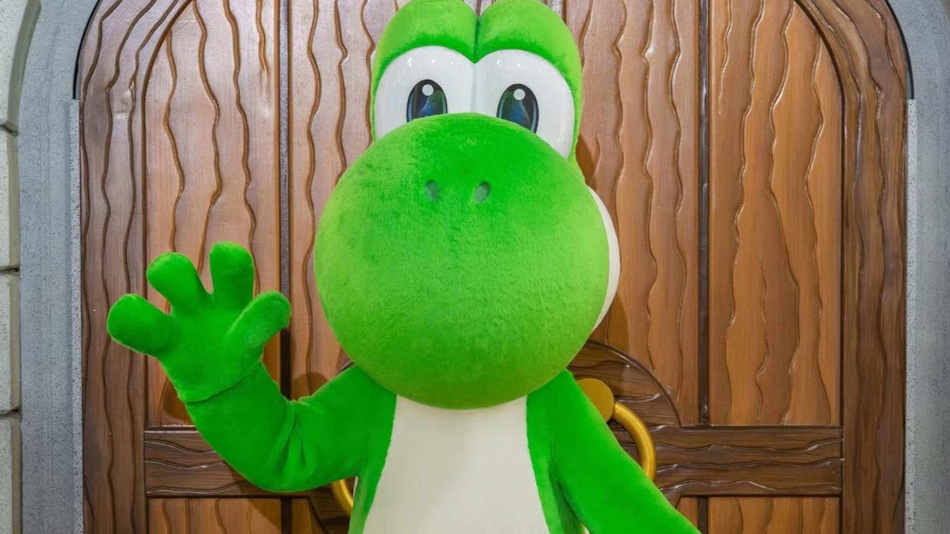 Yoshi 在超級任天堂世界首次見面並打招呼 - - Gamereactor