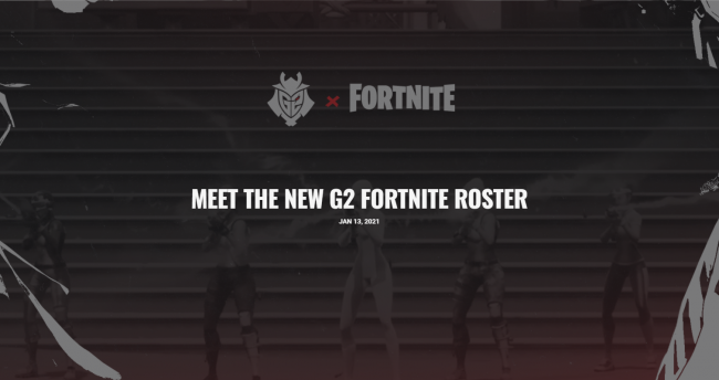 G2 Esports announces its updated Fortnite roster