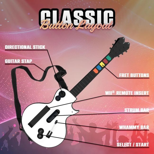 Hyperkin 為 Nintendo Wii 發佈新款 Guitar Hero 吉他 - 新浪香港