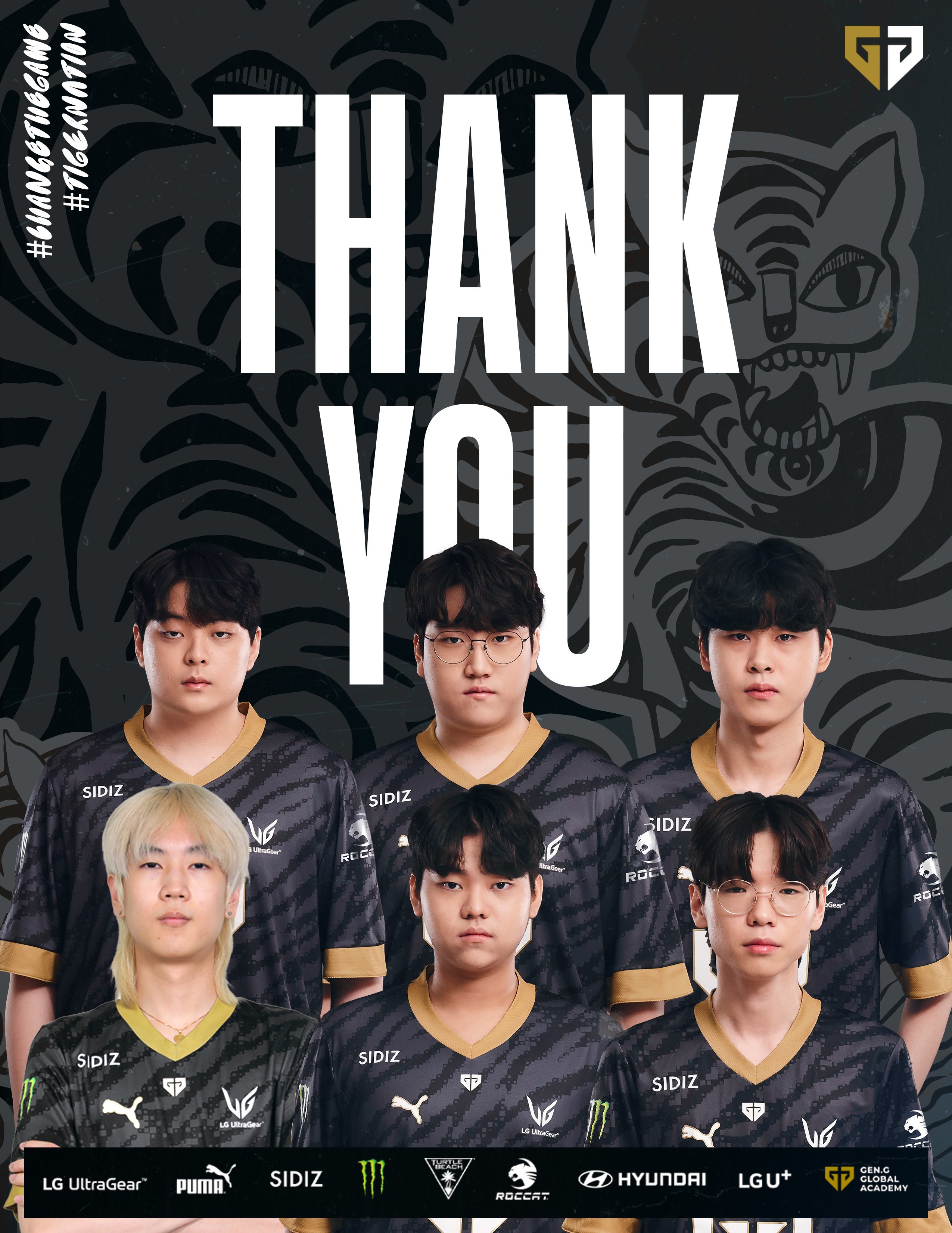 Gen.G發佈了其League of Legends）團隊的大部分內容