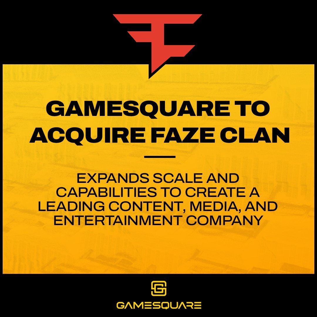 GameSquare正在收購FaZe Clan - - Gamereactor