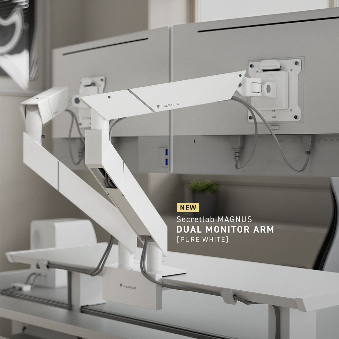 Secretlab 推出 Magnus Pro Pure White 系列 - - Gamereactor